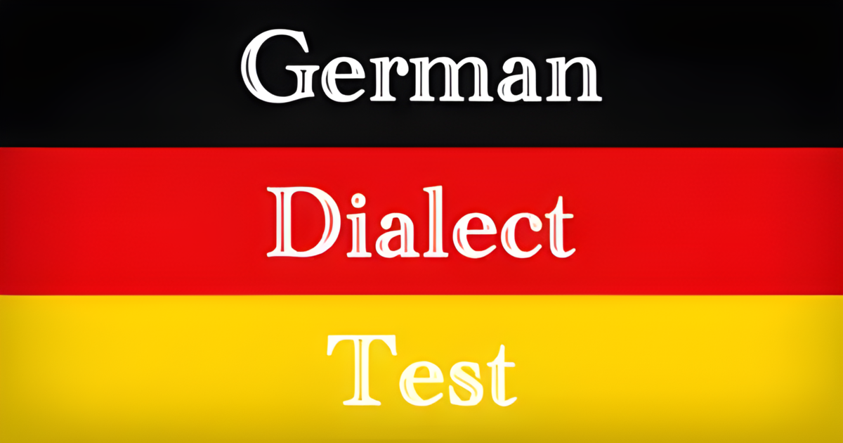 Deutscher Dialekt Test